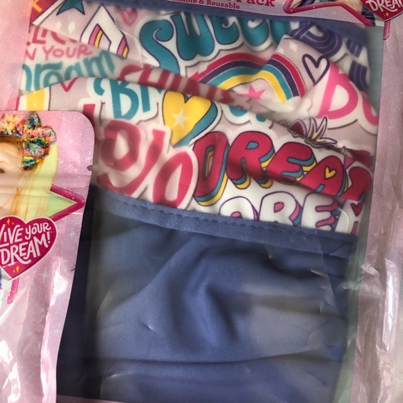 JoJo Siwa | Accessories | New Kids Jojo Siwa Reusable Face Masks Bundle ...
